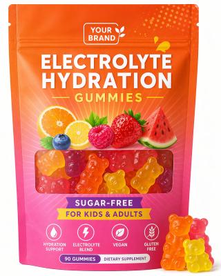China Sugar Free Vegan Electrolyte Gummy Hydration Products With Calcium Magnesium Vitamin C For Sports Energy for sale