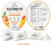 Quality Naturally Sweetened Energy Pouches Peach Mango Flavor Electrolyte Powder Pouch for sale