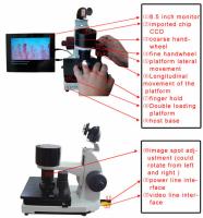 China High Accuracy Nail Folding Microcirculation Microscope with High Definition Video Screen 8 inch for sale