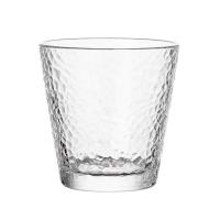 Quality Custom Clear 296ML Drinking Glasses For Beer Juic Milk With Gold Rim Bow Icon for sale