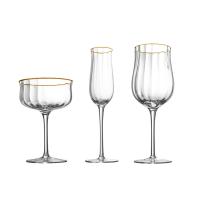 Quality Bulk Wholesale Custom Logo 8-12OZ Lead Free Crystal Wedding Goblets Durable for sale