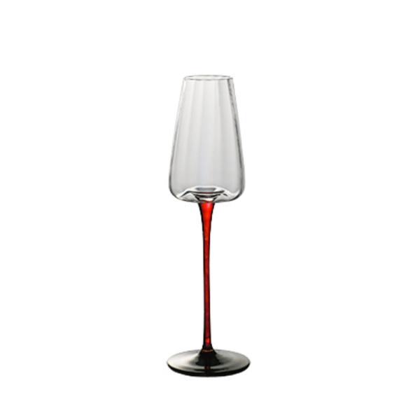 Quality Hospitality Bulk Orders Custom Logo 6-10oz Crystal Flutes Lead-Free Chip for sale