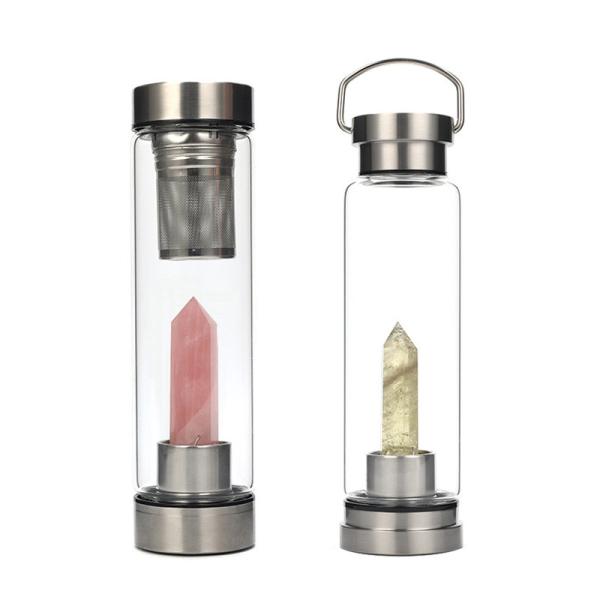 Quality B2B Bulk 18oz Borosilicate Glass Bottles | FDA/LFGB Certified | Bulk Discounts + Free Laser Engraving for sale