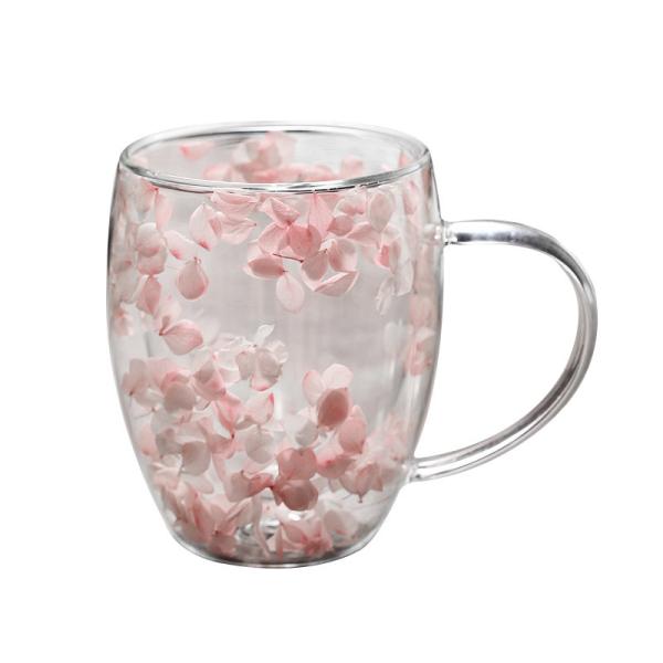 Quality Bulk 350ml Flower Coffee Mugs & Glass Cups | Wholesale Custom Logo Heatproof BPA for sale
