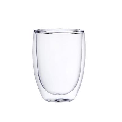 China Custom 12oz Double Layer Coffee Mugs|Bulk Order BPA-Free Heatproof Glass Cups|Corporate Promotional Gifts for sale