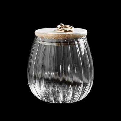 China Industrial-Grade Glass Jars with Spoon|B2B Bulk Orders|Airtight Bamboo Lid Containers|Custom Branding for sale