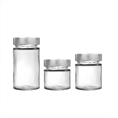 China Frascos de vidro hermético de qualidade comercial com tampa de armazenamento de alimentos em grande quantidade à venda