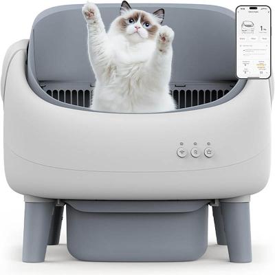 China Wholesale Smart Self-Cleaning Cat Litter Box, App Control, Odor Lock, Pet Safe, OEM ODM Available for sale