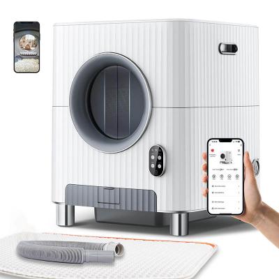 China Bulk Automatic Self-Cleaning Cat Litter Box, Odor Control, Anti-Pinch Safe, Large Capacity, OEM ODM for sale