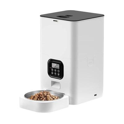 China Automatic Cat Feeder Bulk Wholesale Smart Pet Feeder WiFi App Control Portion Control Food Dispenser for sale