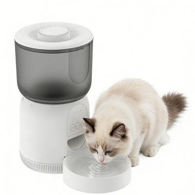 China Automatic Cat Feeder Bulk Wholesale Smart Pet Feeder WiFi App Control Portion Control Food Dispenser for sale