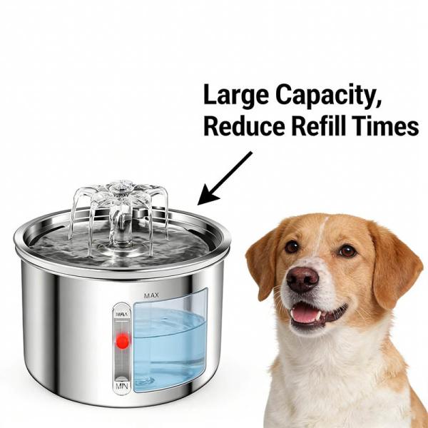 Quality Wholesale Smart Pet Water Fountain, Leakproof Automatic Stainless Steel Water Dispenser for Breeders for sale