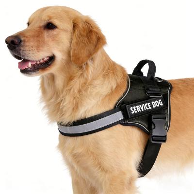 China Wholesale No Pull Dog Harness Heavy Duty Service Pet Harness Bulk Custom For Large Working Dog for sale