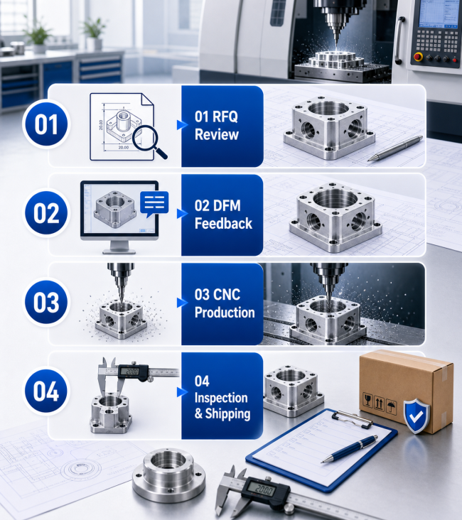 CNC service process