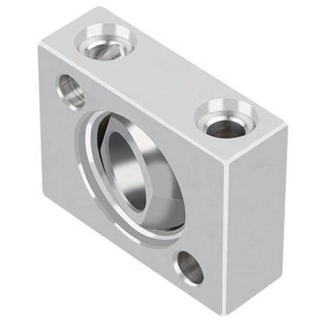 Precision 5-axis CNC machined aluminum part showing complex geometry