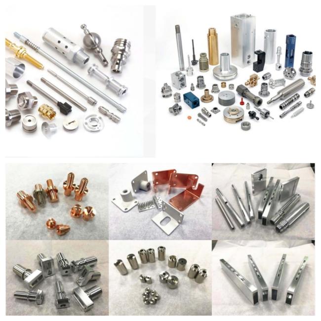 Steel mechanical parts produced with CNC precision machining