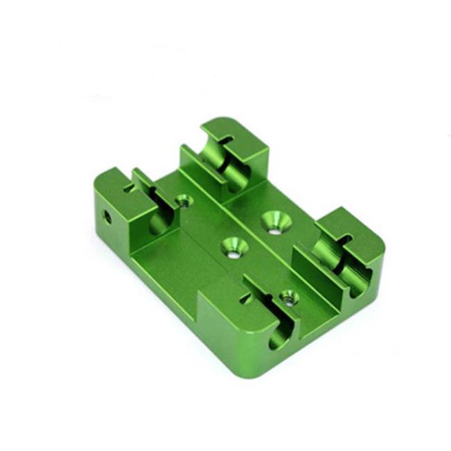 Precision CNC milled aluminum parts with anodized finish