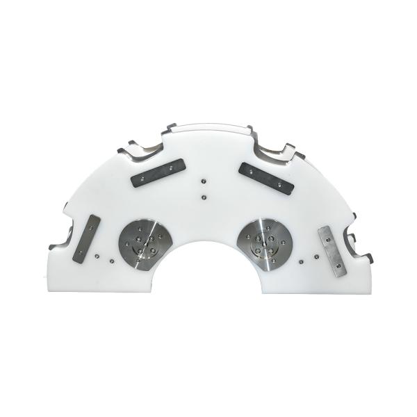 Quality White UPE CNC Milling Rotary Turret Segment Machined Plastic Parts Multi Axis OEM for sale