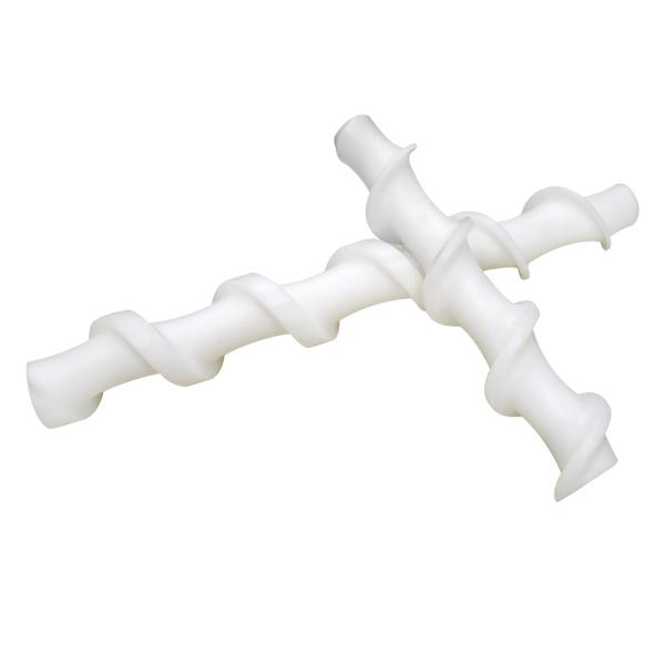 Quality OEM Plastic CNC Machining Parts White UPE Turn Milling Composite Screw Rod Machinery Spare Part for sale