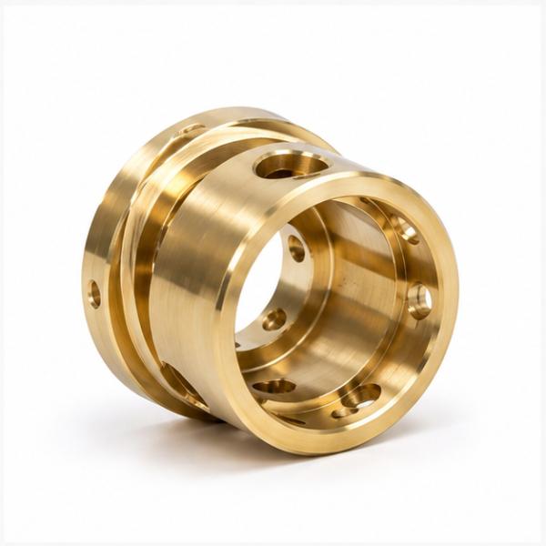 Quality Custom CNC Brass Eccentric Worm Gear Housing Complex Cavity for sale