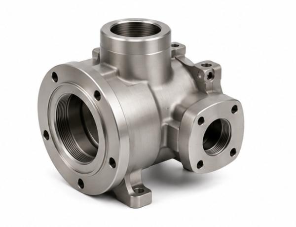 Quality High Precision Multi Port 5 Axis Cnc Machining Titanium Parts For Fluid Control System for sale