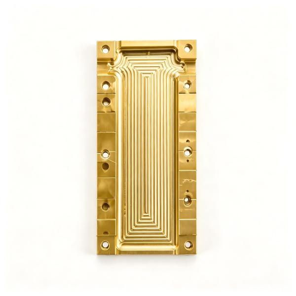 Quality Custom Brass CNC Milling Plate ±0.005mm Complex Groove Precision Machining Part for sale