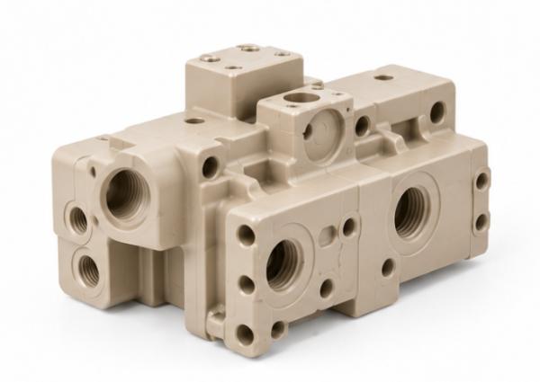 Quality Safe Precision Custom Cnc Valve Covers PPS Valve Body UL94 V-0 for sale