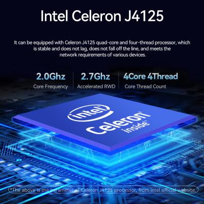 China Intel Celeron J4125 J1900 1U 2U 3U Server 6 LAN DDR4 8G RAM Server With Console for sale