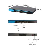 China Intel Celeron J6412 Quad Core 4 Thread 6 LAN Linux 1U Server With Console And Fan for sale