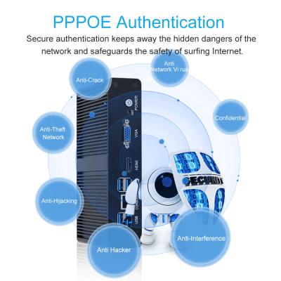 China Intel Pentium 4405U 6 Gigabit Network Software Router Mini PC Firewall PFsense for sale