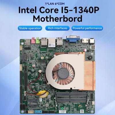 China Raptor Lake Intel 13th Generation Motherboard i5-1340P DDR4 RAM Single LAN 6COM for sale