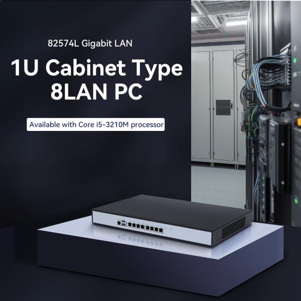 DDR3 8G RAM 1U Firewall Router Server 8LAN Intel Celeron And Core Series