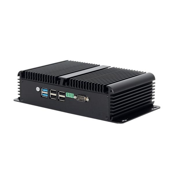 DDR4 16G 램 인텔 N100 팬리스 산업용 미니 PC 4 LAN 듀얼 COM 리눅스 와이파이
