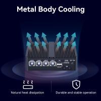 China DDR4 RAM 32GB Fanless PC Intel Celeron Series J6412 Processor Industrial Mini PC for sale