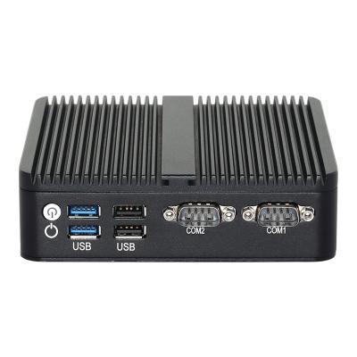 China J6412 N100 Processor Mini Fanless PC DDR4 Dual LAN Dual COM RS232 Triple Display for sale