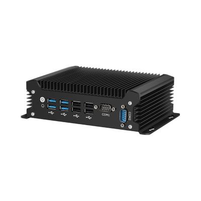 China Intel Core Series Processor Industrial Fanless Computer Mini PC With Dual LAN Dual COM for sale