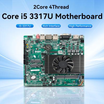 China Single LAN DDR3L 3317U X86 Mini Motherboard Intel 2th 3th Generation Core Processor for sale