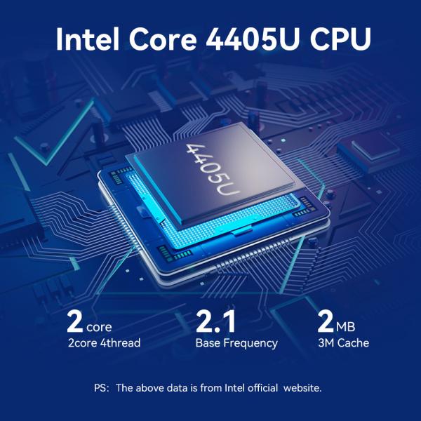 Intel Pentium 4405U 6LAN RJ45 Software Router DDR4 con doppio schermo