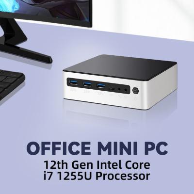 China Intel Core I7 1255U 12th Gen Mini PC DDR5 64GB With Dual LAN And HDMI for sale