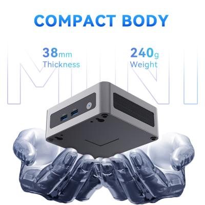 China 12th Gen N100 Processor Intel Mini PC DDR4 32GB With Single LAN Dual HDMI for sale