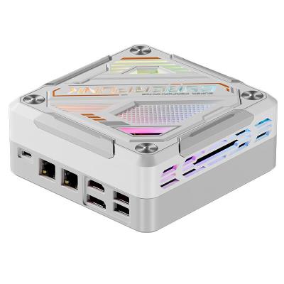 China AMD Ryzen R7 7840HS Mini PC Dual LAN DDR5 64GB Gaming Mini PC With Light for sale
