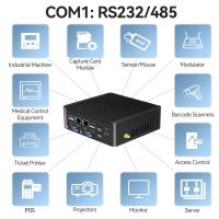China Industrial Intel Celeron N4000 Mini PC RS485 Linux DDR4 8GB Fanless Mini Computer for sale