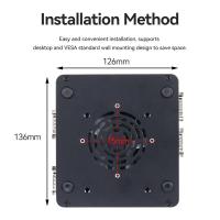 China Industrial Intel Celeron N4000 Mini PC RS485 Linux DDR4 8GB Fanless Mini Computer for sale