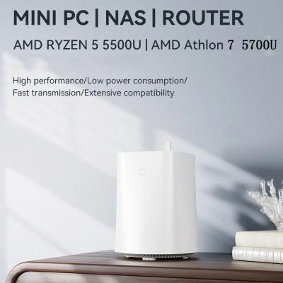 Китай Двойная локальная сеть 2.5G AMD Mini PC 5500U 5700U Процессоры DDR4 32G NAS Mini PC продается