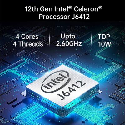 China Linux Fanless PC With Dual COM M.2 Storage Industrial Intel J6412 Mini PC for sale