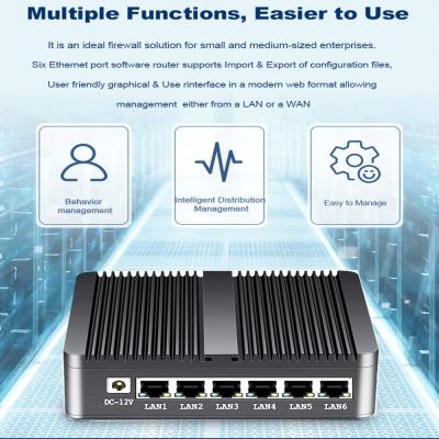 Quality 6 Ethernet Firewall Mini PC Intel Celeron J1900 With DDR3L RAM And MSATA SSD for sale