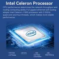 China 4 LAN DDR3L Firewall Router Fanless Mini PC Intel Celeron Series J1900 for sale