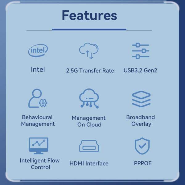 Quality Celeron J6412 6GbE LAN Firewall Mini PC With MSATA SSD 32GB RAM Black Firewall for sale