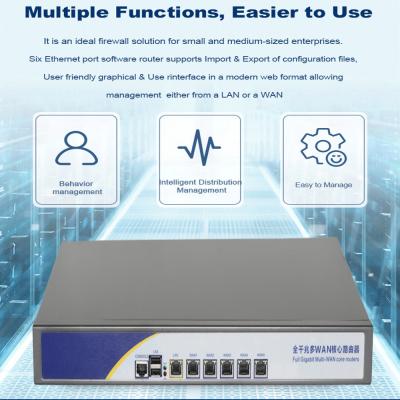 China Intel Dual Channel DDR3L Firewall Server With 6 RJ45 LAN MSATA And Console RJ45 for sale