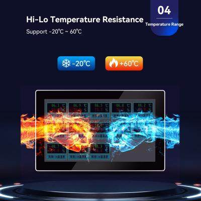 China Fanless Industrial Touch Panel PC Intel Celeron J4125 DDR4 With Dual LAN GPIO for sale